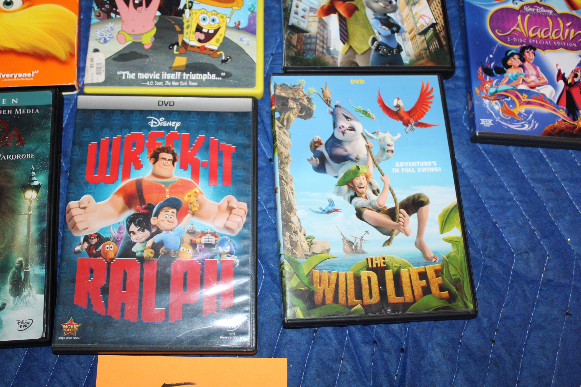 Lot 51 Children DVD Movies Spongebob, Zootopia, Disney – Sathers Auctions